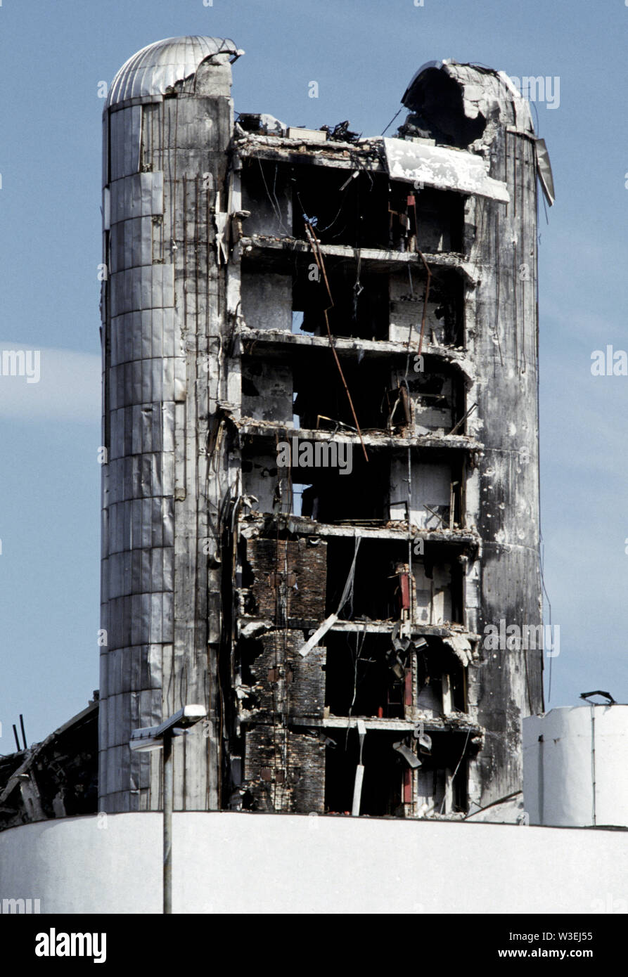 10th April 1993 During the Siege of Sarajevo: the ruins of the ...