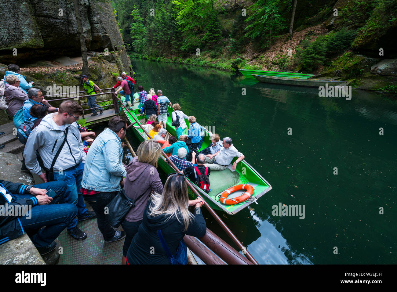 Boat Cruise, Gorges of Kamenice River, Bohemian Switzerland National ...
