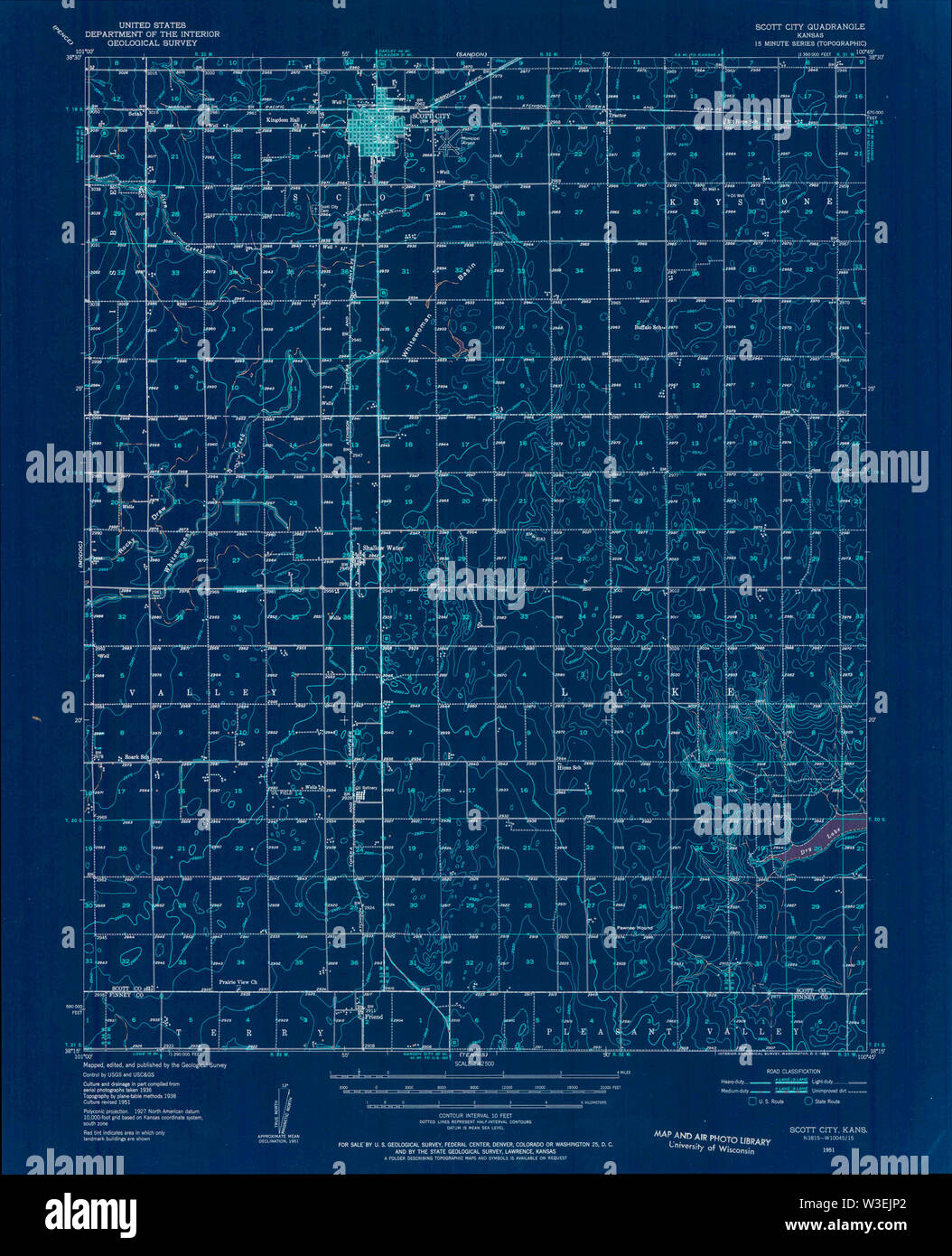 Map of scott city hi-res stock photography and images - Alamy