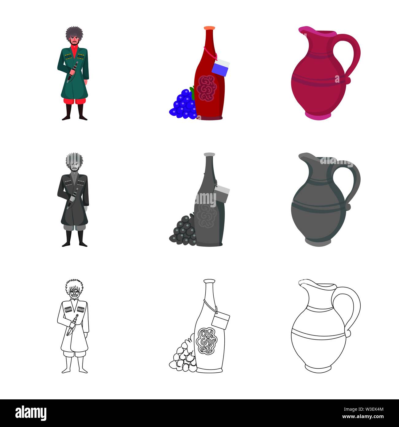 Vector design of culture and sightseeing icon. Collection of culture ...