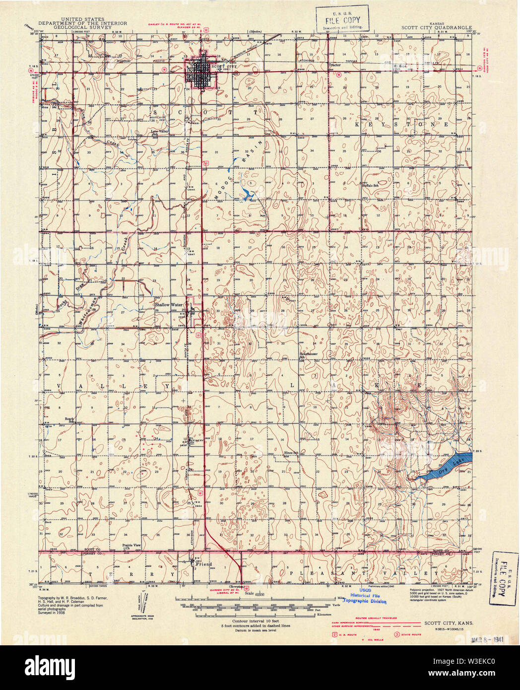 Map of scott city hi-res stock photography and images - Alamy