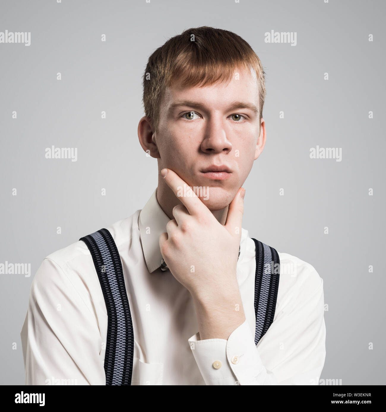 Pleasant neutral expression hi-res stock photography and images - Alamy