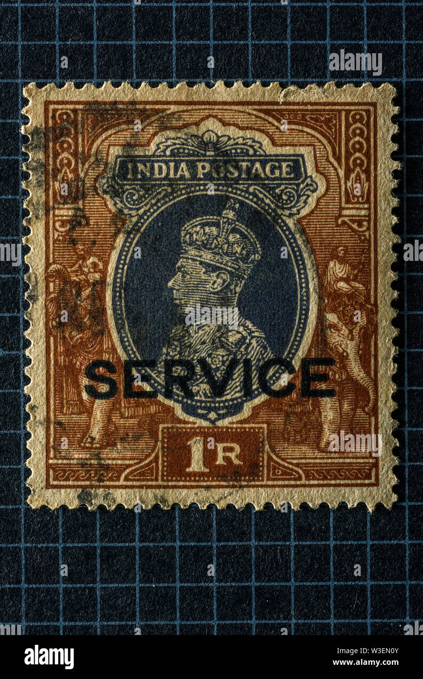 India postage hi-res stock photography and images - Alamy