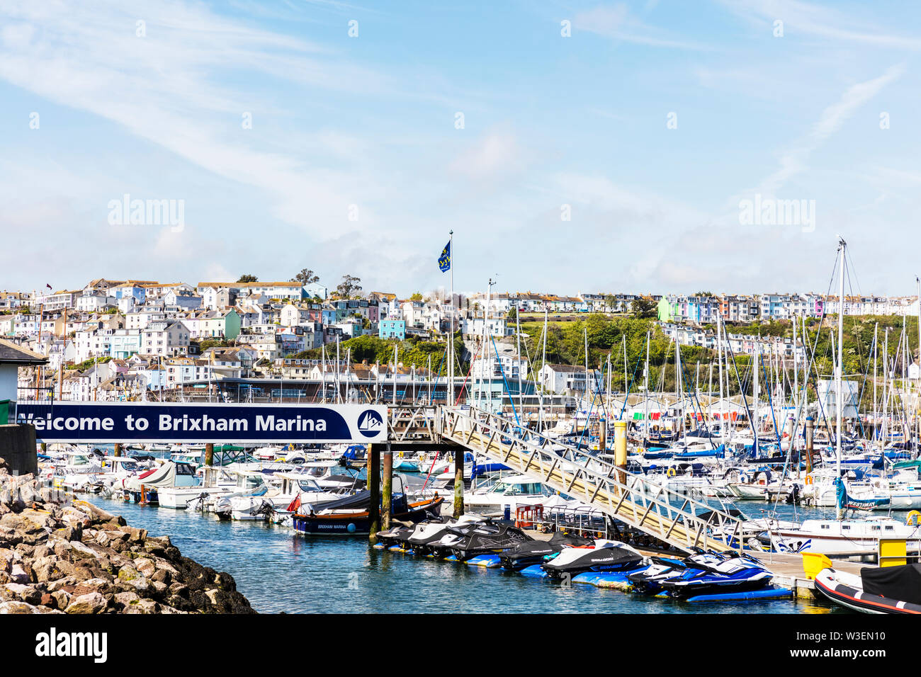 Brixham marina, yachts, Brixham boats, marina, boats, yacht, moored ...
