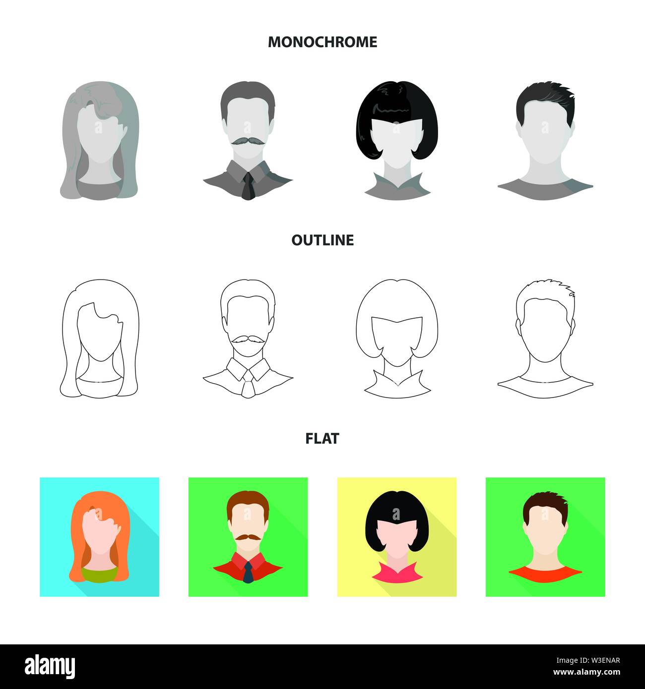 Vector illustration of professional and photo logo. Set of professional ...