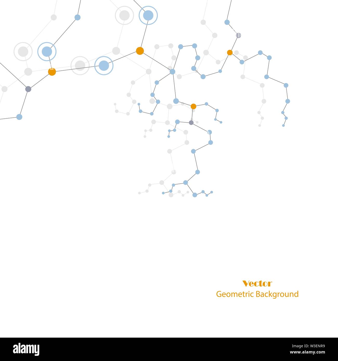 Geometric pattern with connected lines and dots Stock Vector Image ...