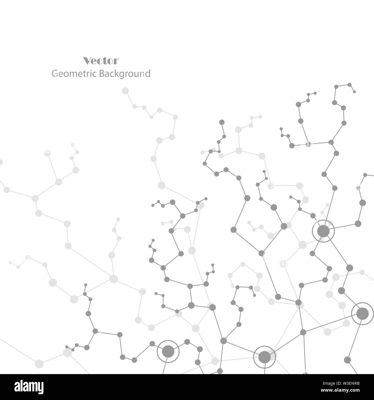 Geometric pattern with connected lines and dots Stock Vector Image & Art - Alamy