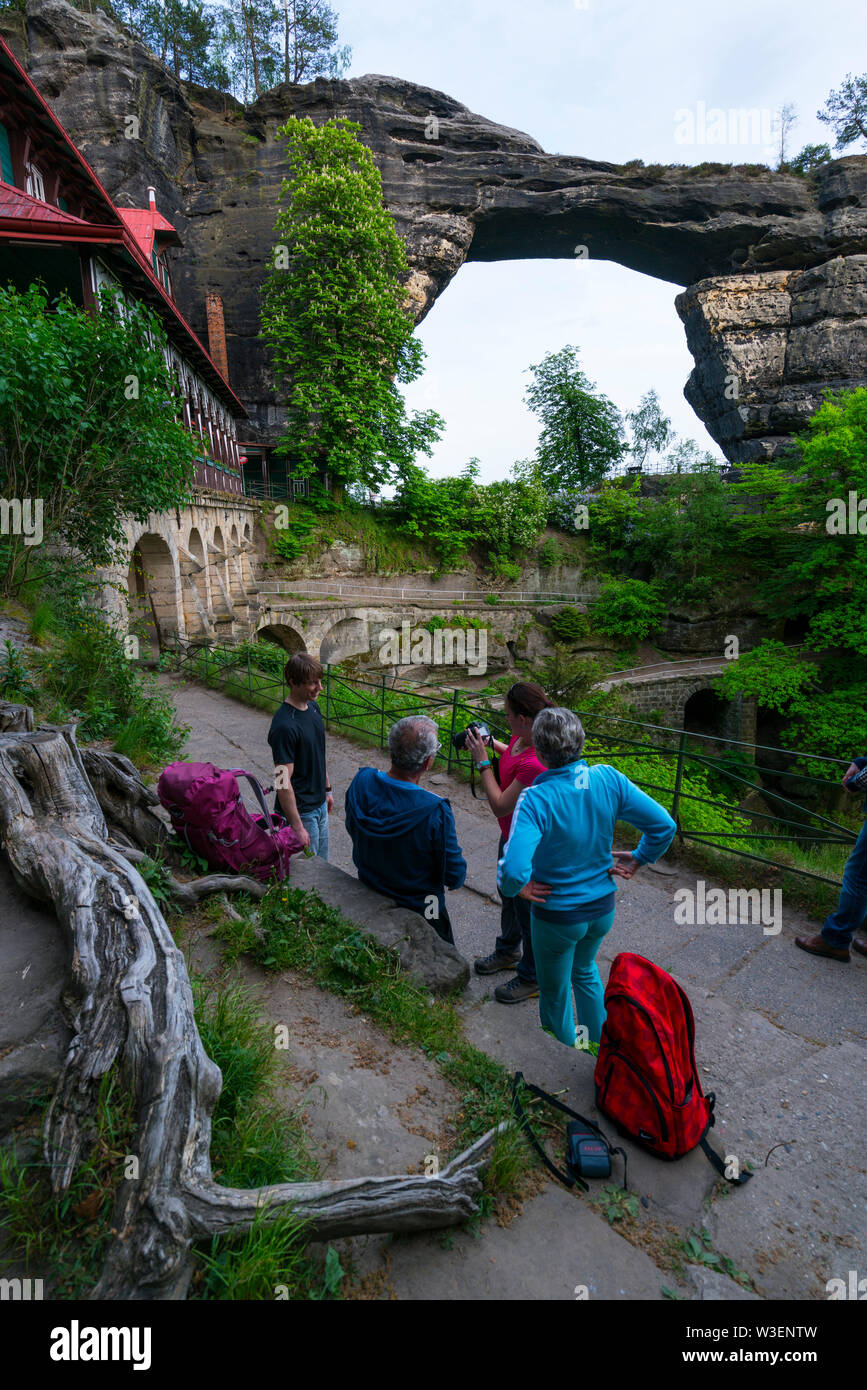 Romantic Hotel, Sandstone Rock Bridge, The Pravcická brána Gate ...
