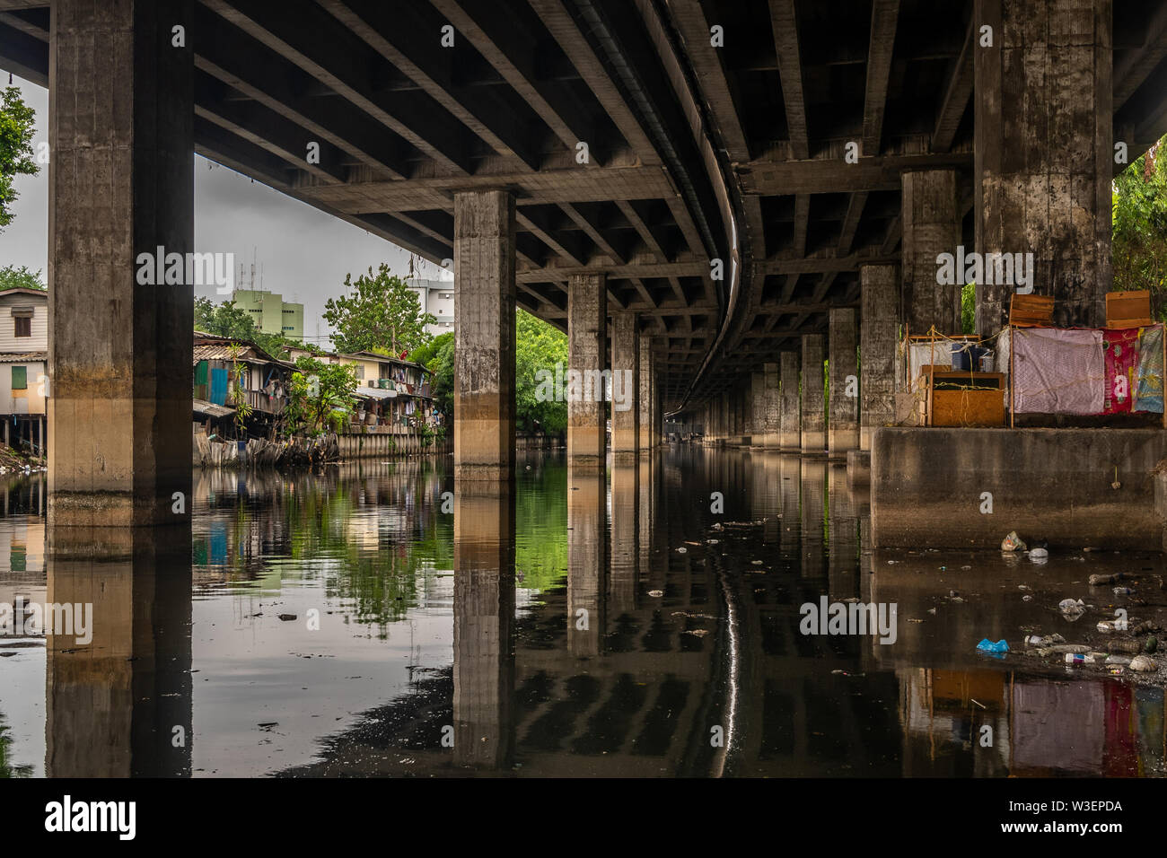 bangkok,Thailand - jun 30, 2019 : Khlong Toei Expressway over the Phra ...