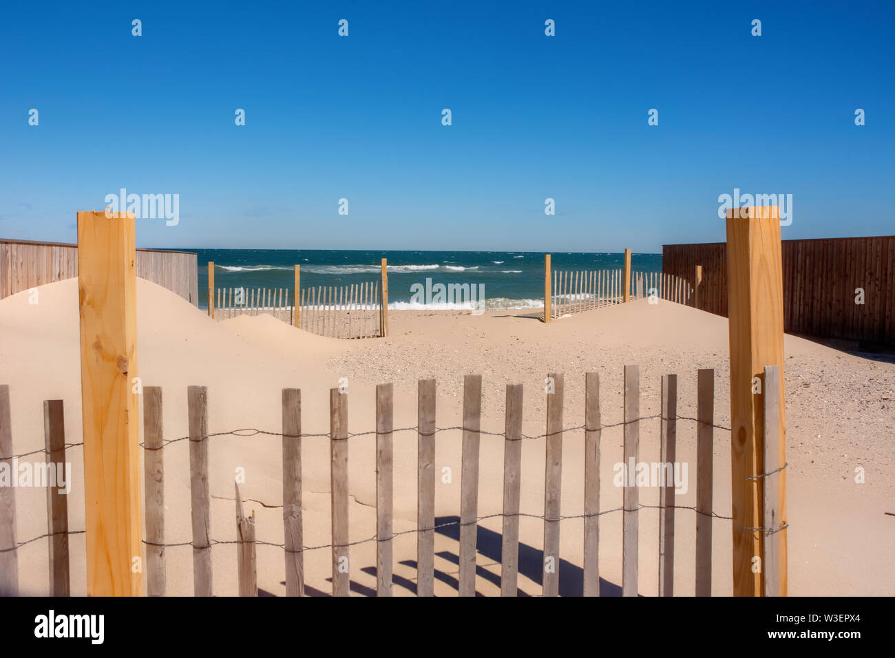 Rustic fencing at the sea hi-res stock photography and images - Alamy