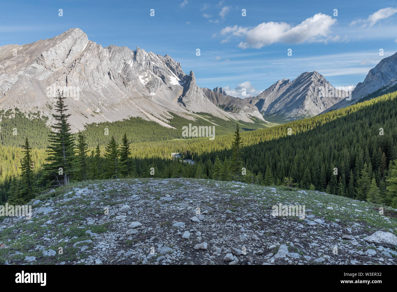 Elbow Pass in Peter Lougheed Provincial Park, Alberta, Canada Stock ...