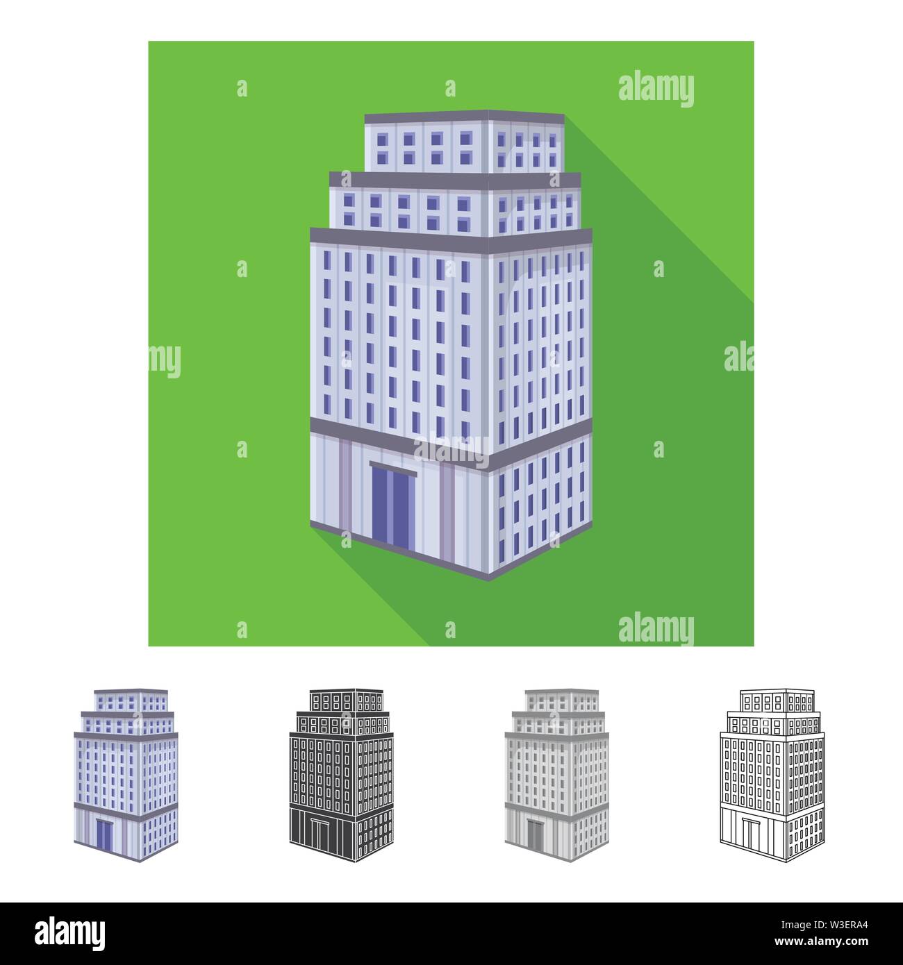 Vector illustration of bank and business logo. Set of bank and ...