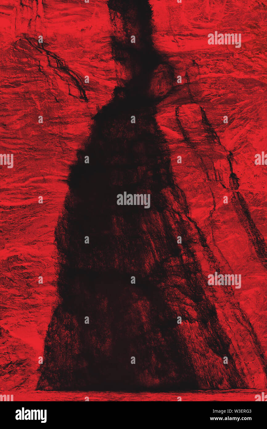 Creative abstract background with red color and the dark side Stock ...