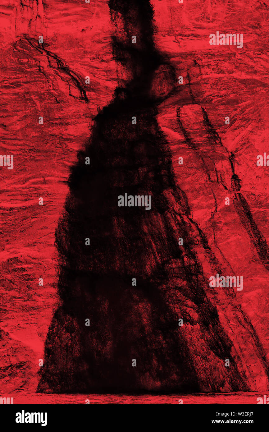 Creative abstract background with red color and the dark side Stock ...