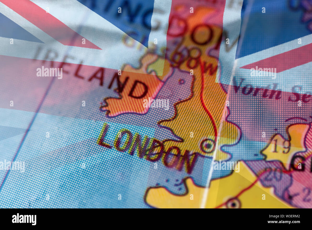 Union jack world map hi-res stock photography and images - Alamy