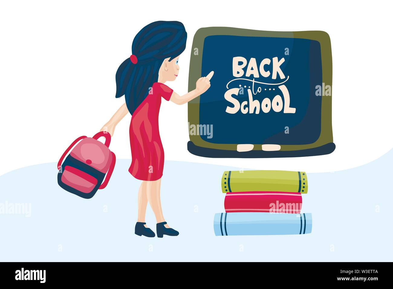 Text message girl! Stock Vector Images - Alamy