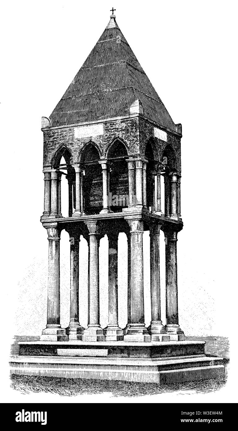 Medieval Tomb of Rolandino Passegieri, Head of the Guelphs, Bologna ...