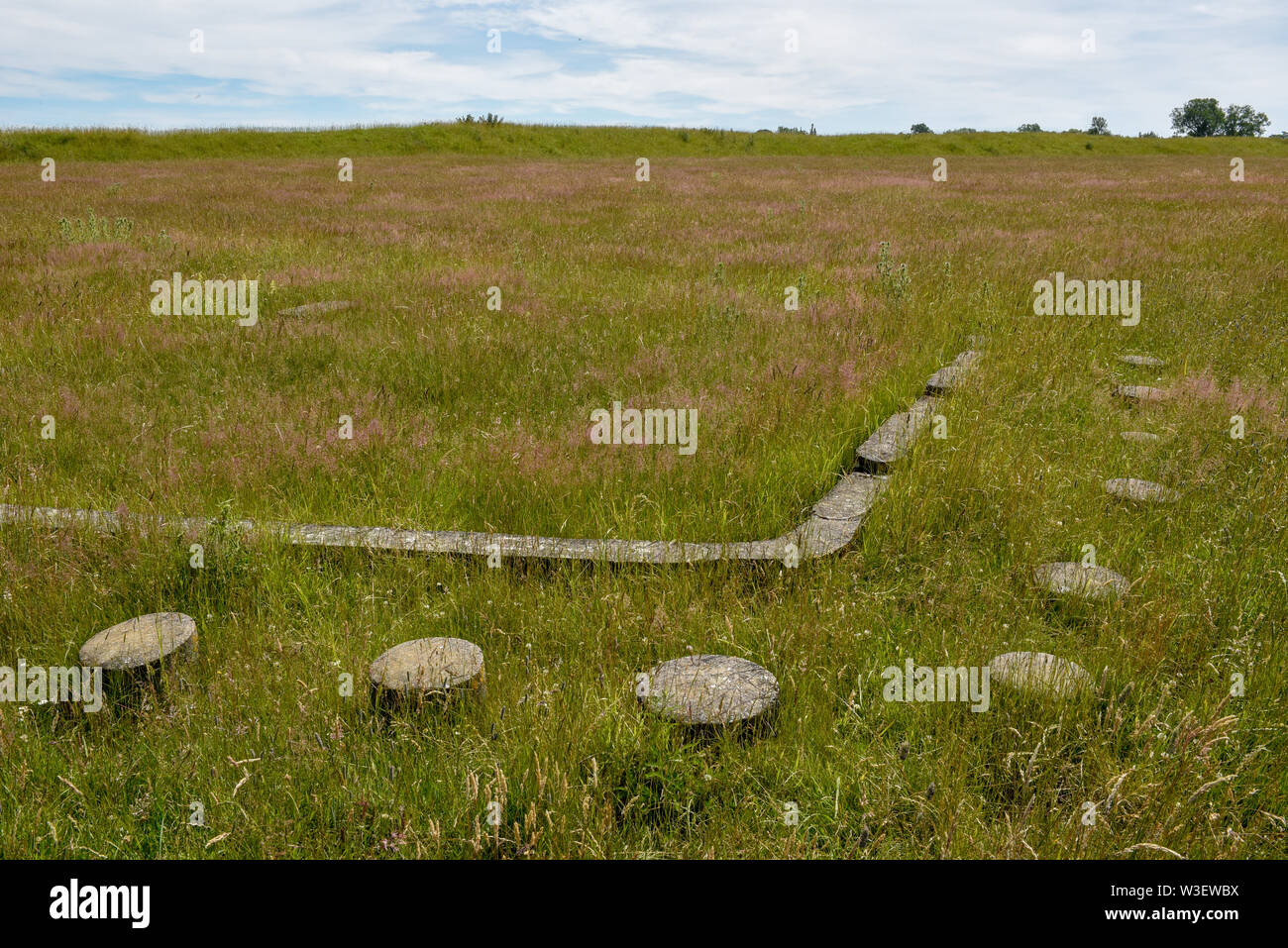 Viking archaeological site of Trelleborg on Denmark Stock Photo - Alamy