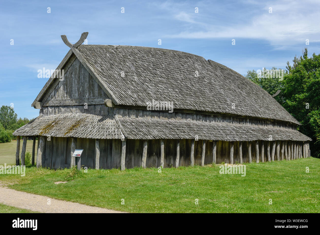 Viking archaeological site of Trelleborg on Denmark Stock Photo - Alamy