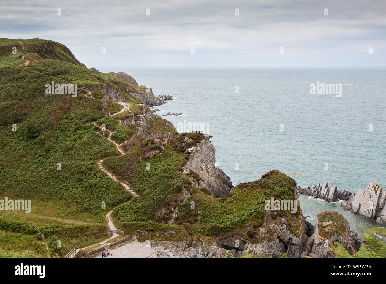 Noth devon south coast path Stock Photo - Alamy