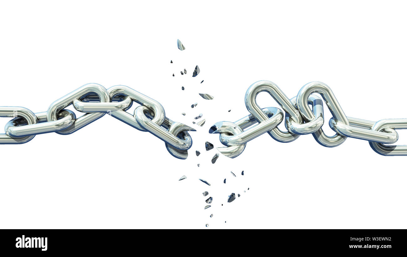 Broken chain hi-res stock photography and images - Alamy