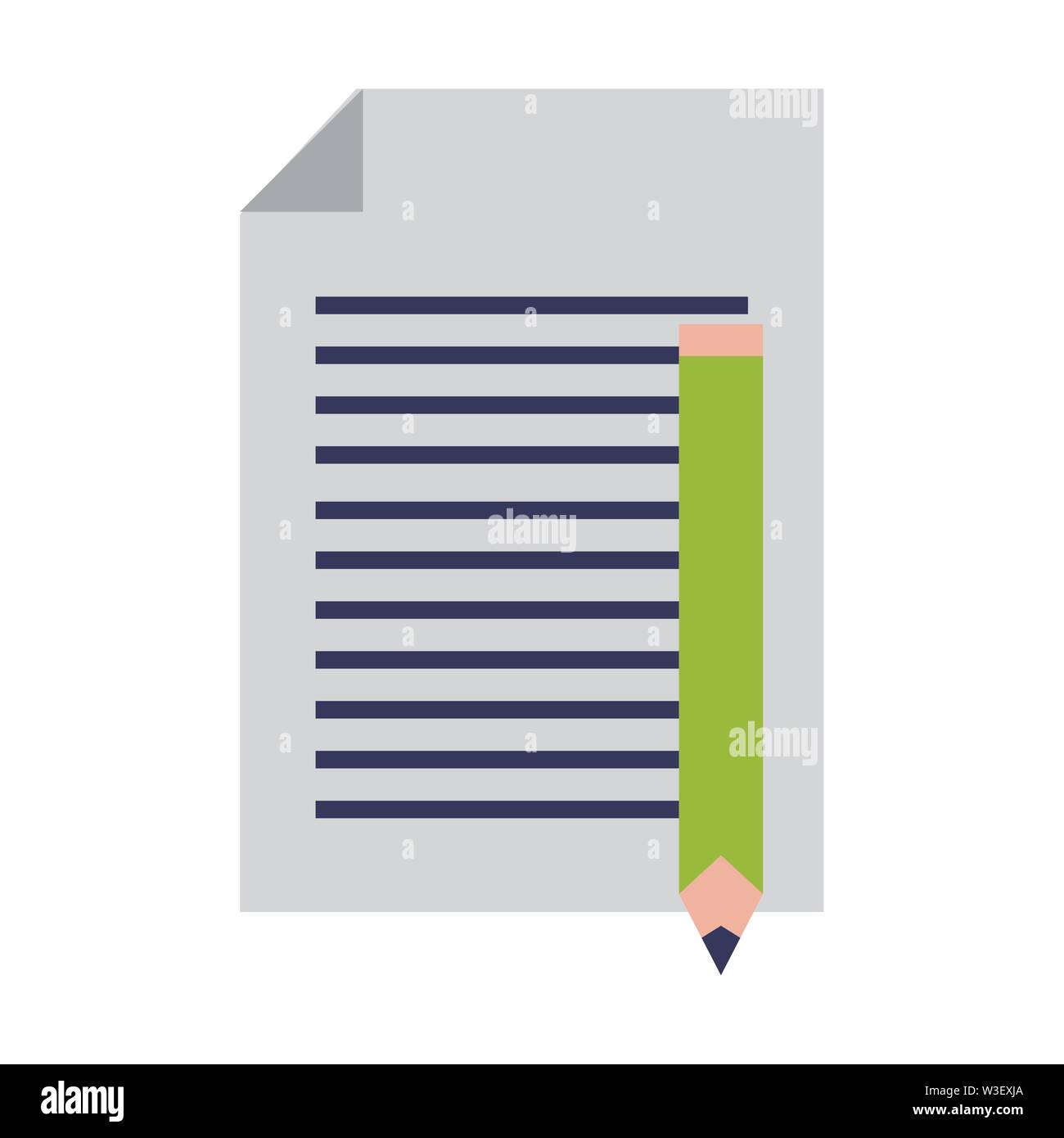 paper sheet contract letter cartoon Stock Vector Image & Art - Alamy