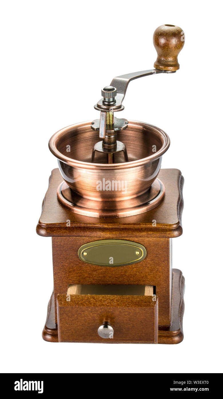 Coffee Grinder over white background Stock Photo - Alamy