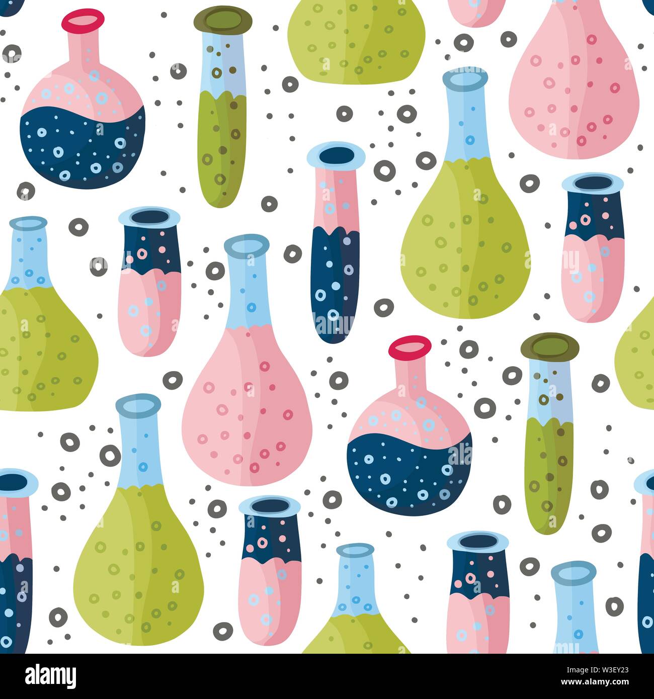 Seamless vector school pattern with test tube Stock Vector Image & Art ...