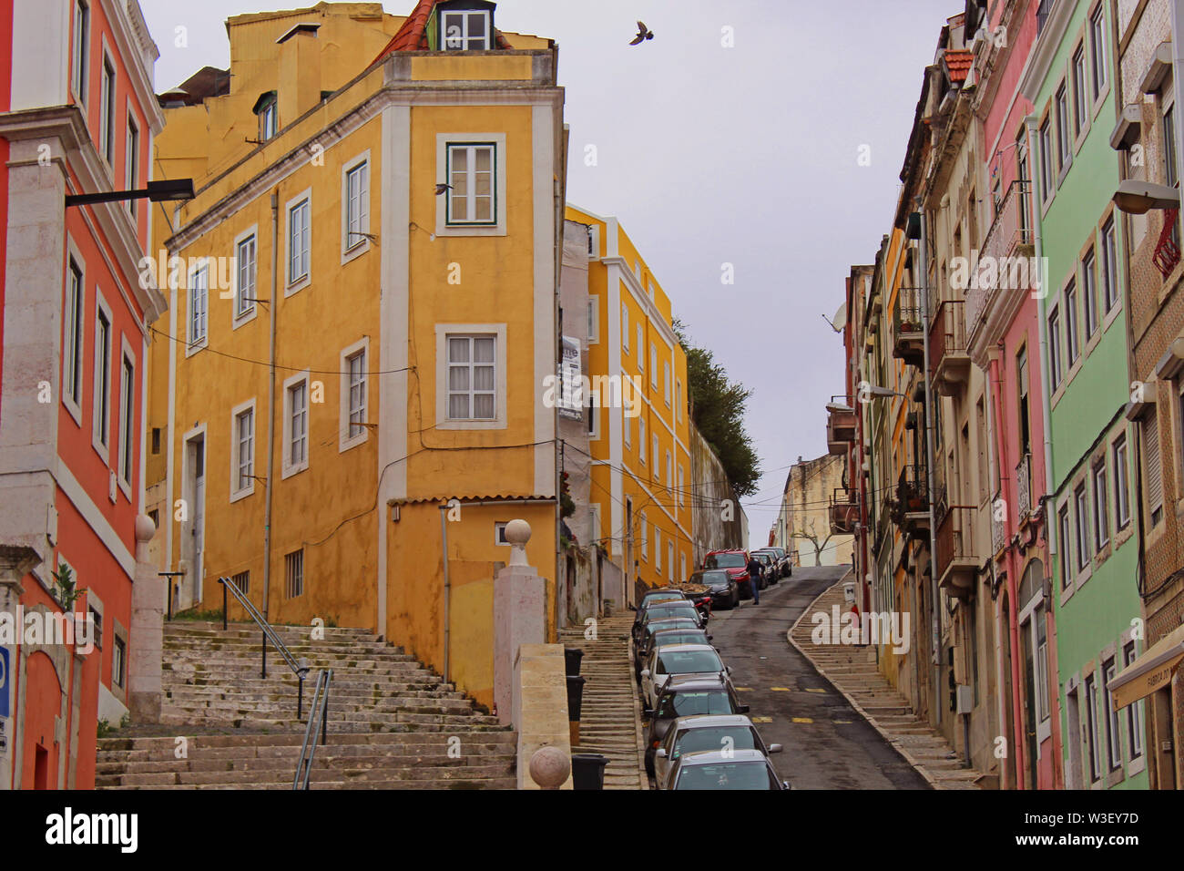 Colorful streets of Lisbon Stock Photo - Alamy