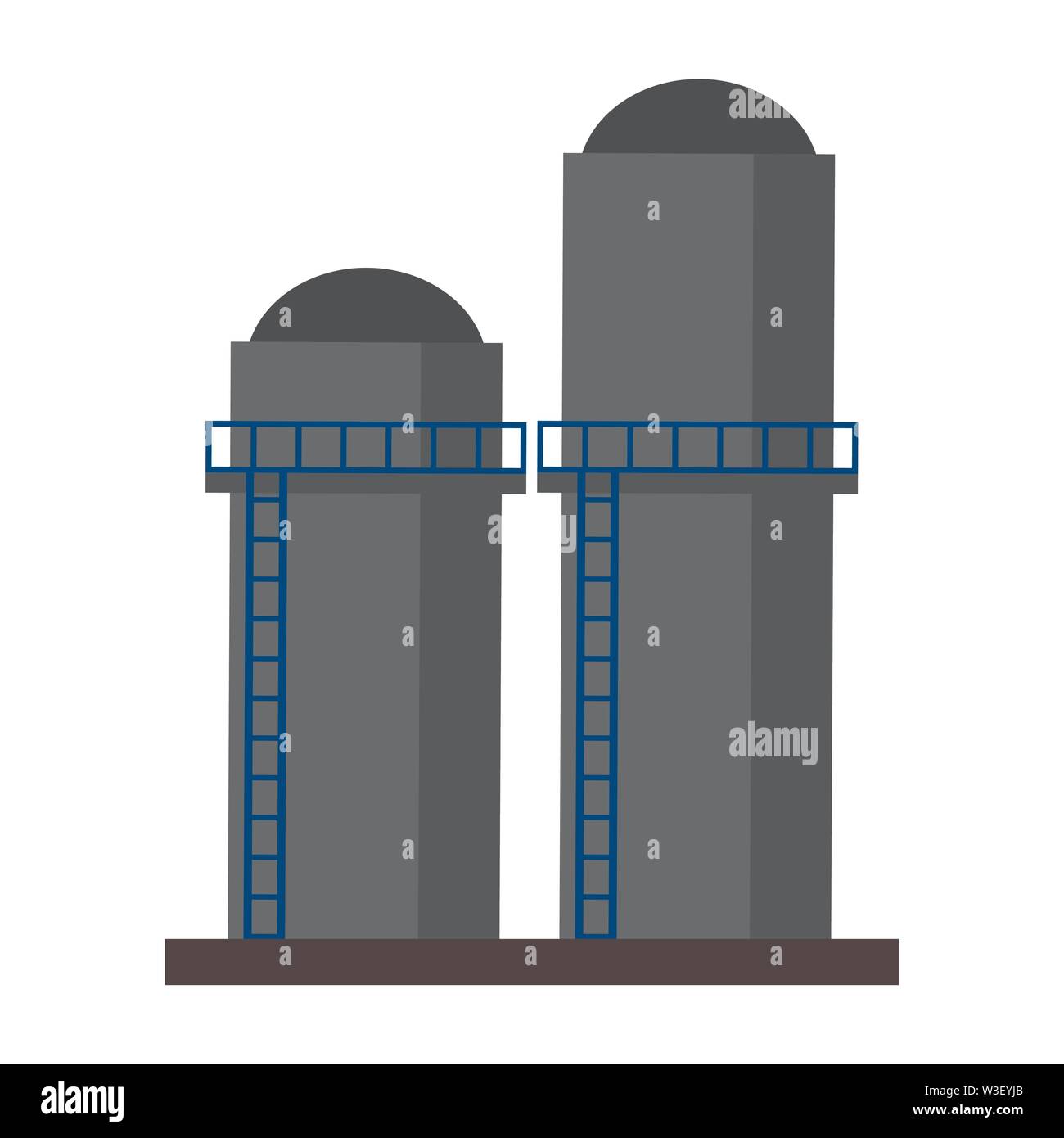 Crude oil gas storage tanks Cut Out Stock Images & Pictures - Alamy