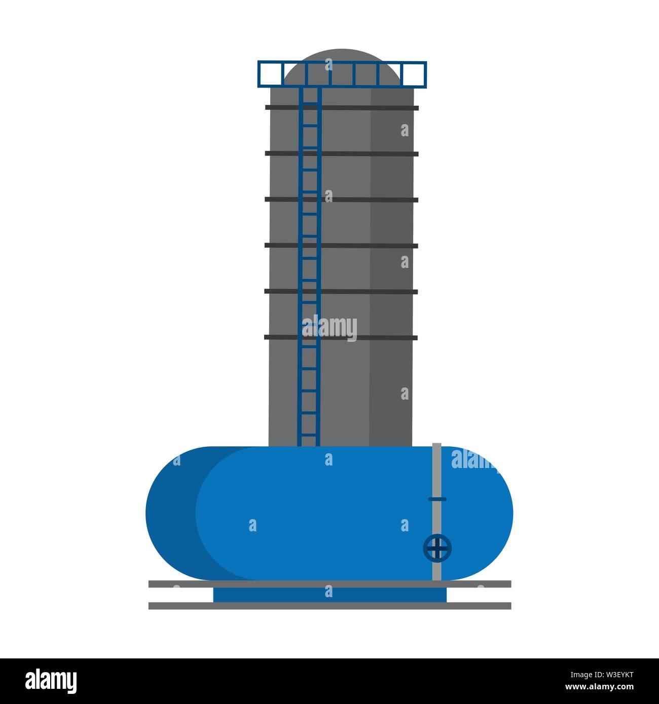 oil refinery gas factory cartoon Stock Vector Image & Art - Alamy