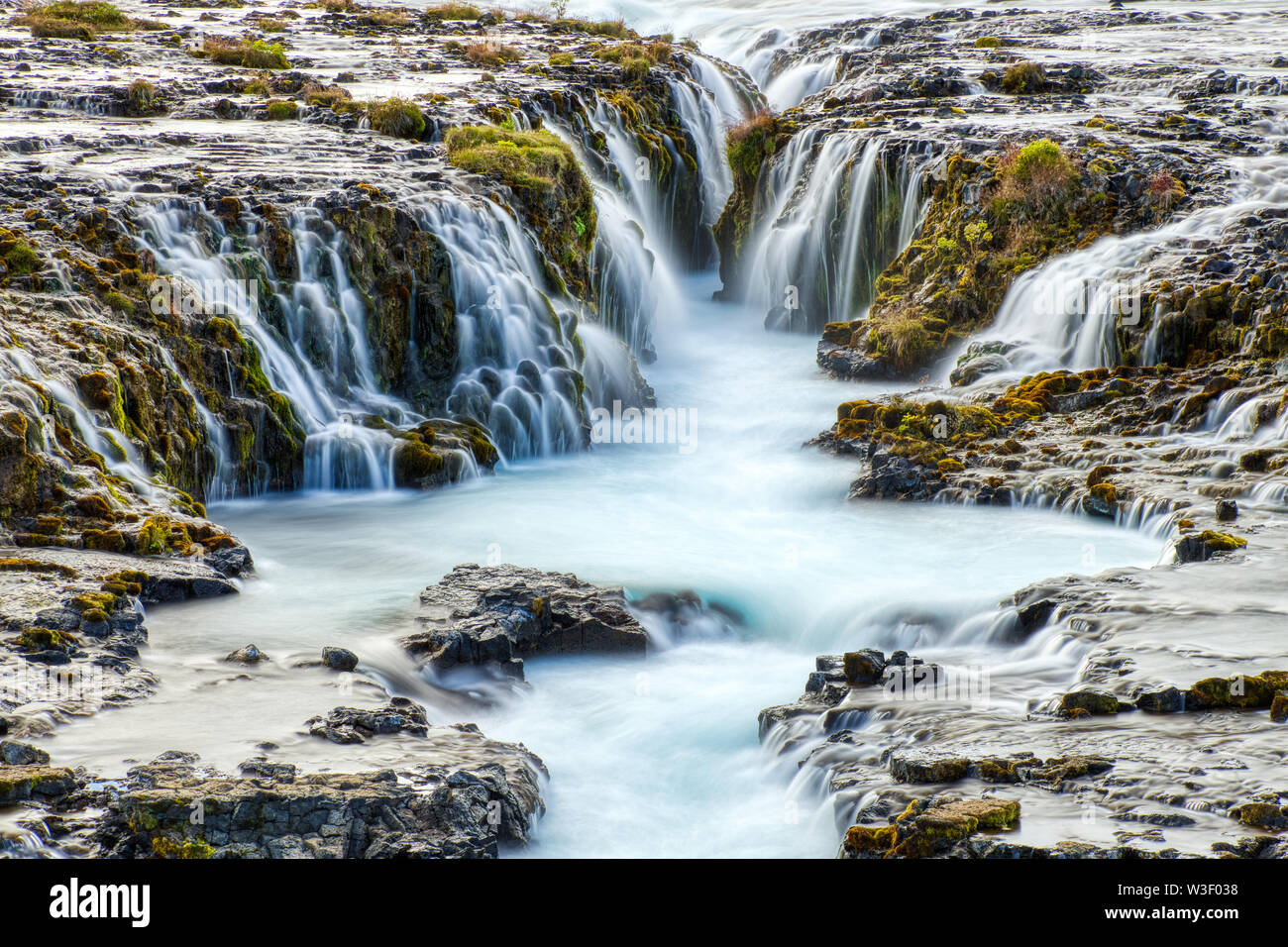 Beautiful spectacular bruarfoss waterfall hi-res stock photography and ...
