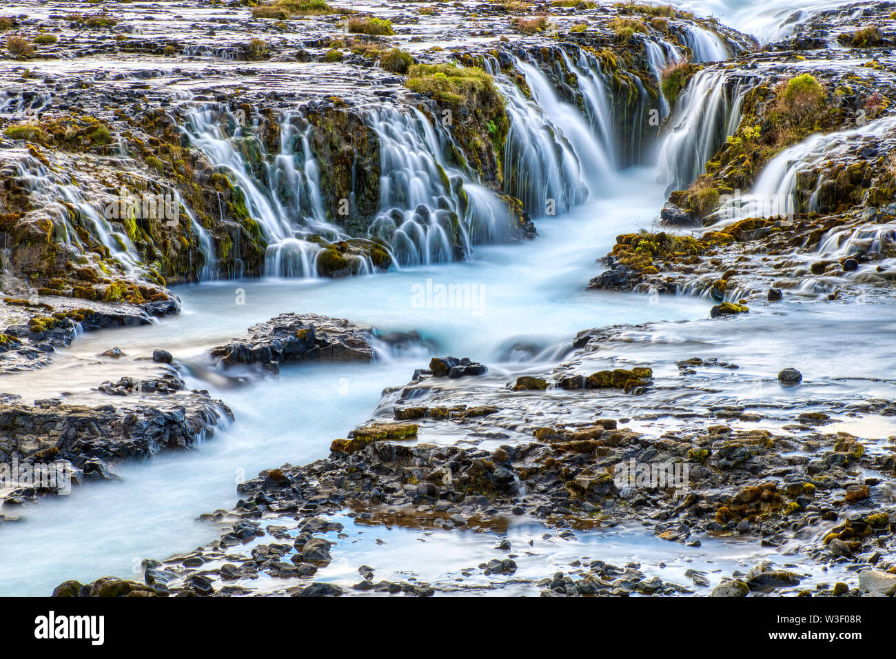 Beautiful spectacular bruarfoss waterfall hi-res stock photography and ...