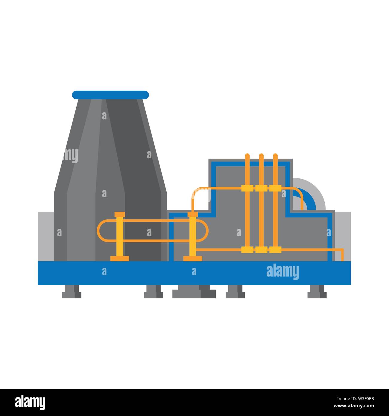 oil refinery gas factory cartoon Stock Vector Image & Art - Alamy