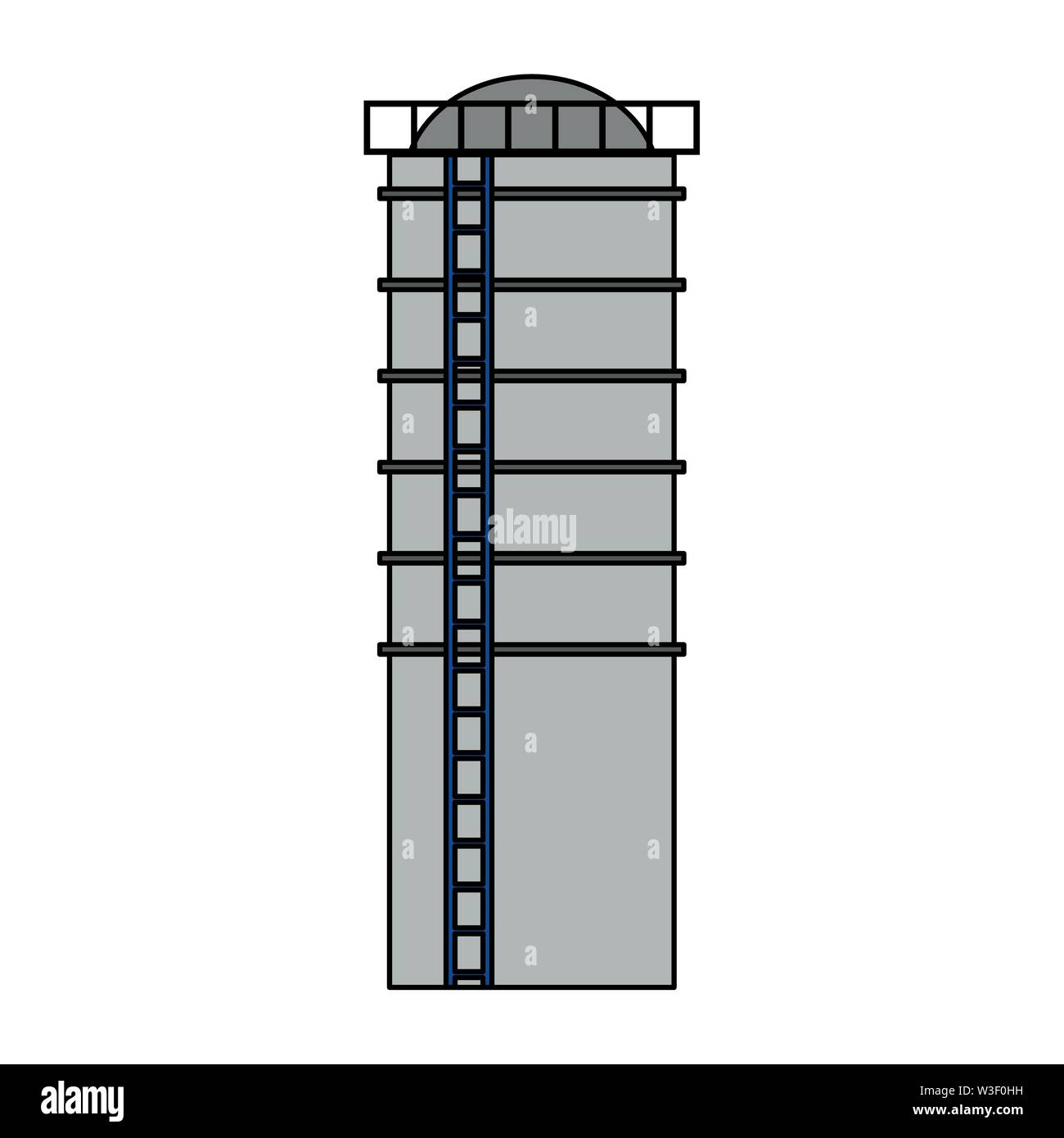 oil refinery gas factory cartoon Stock Vector Image & Art - Alamy