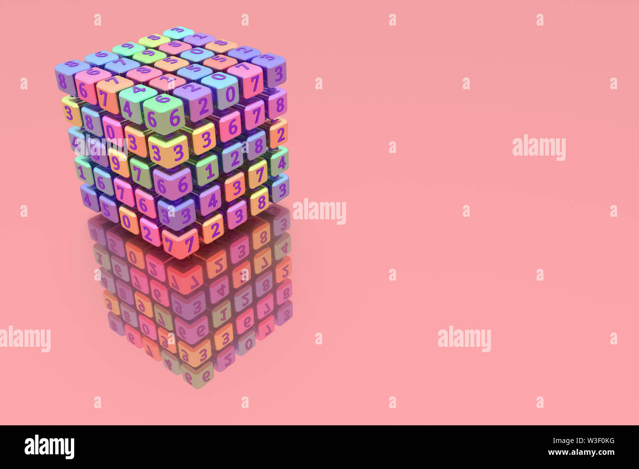 Number sign or symbol, cube or block. For illustrations design, texture ...