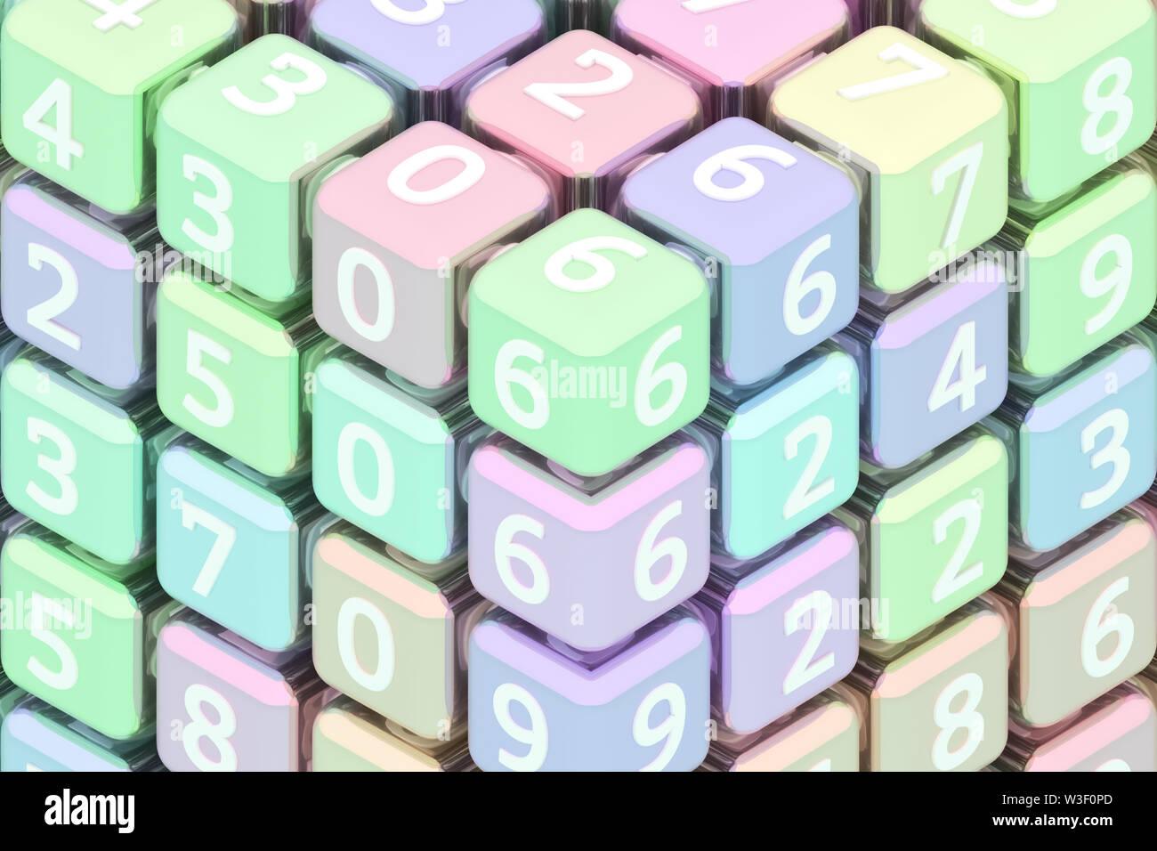 Number sign or symbol, cube or block. For illustrations design, texture ...
