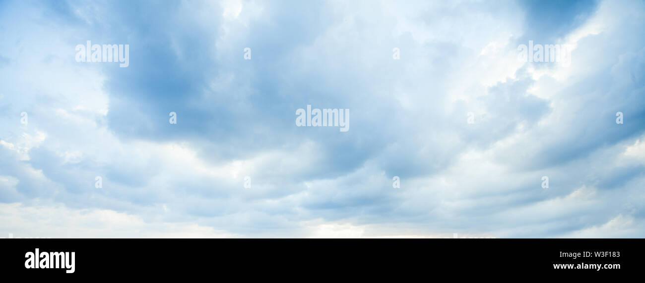 Blue sky clouds background. Beautiful landscape with clouds on sky ...