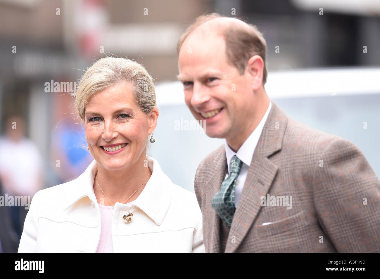 Prince Edward and Sophie the new Earl and Countess of Fofar make an ...