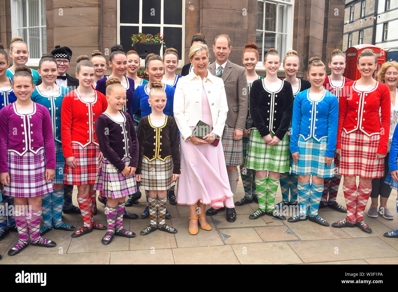 Prince Edward and Sophie the new Earl and Countess of Fofar make an ...