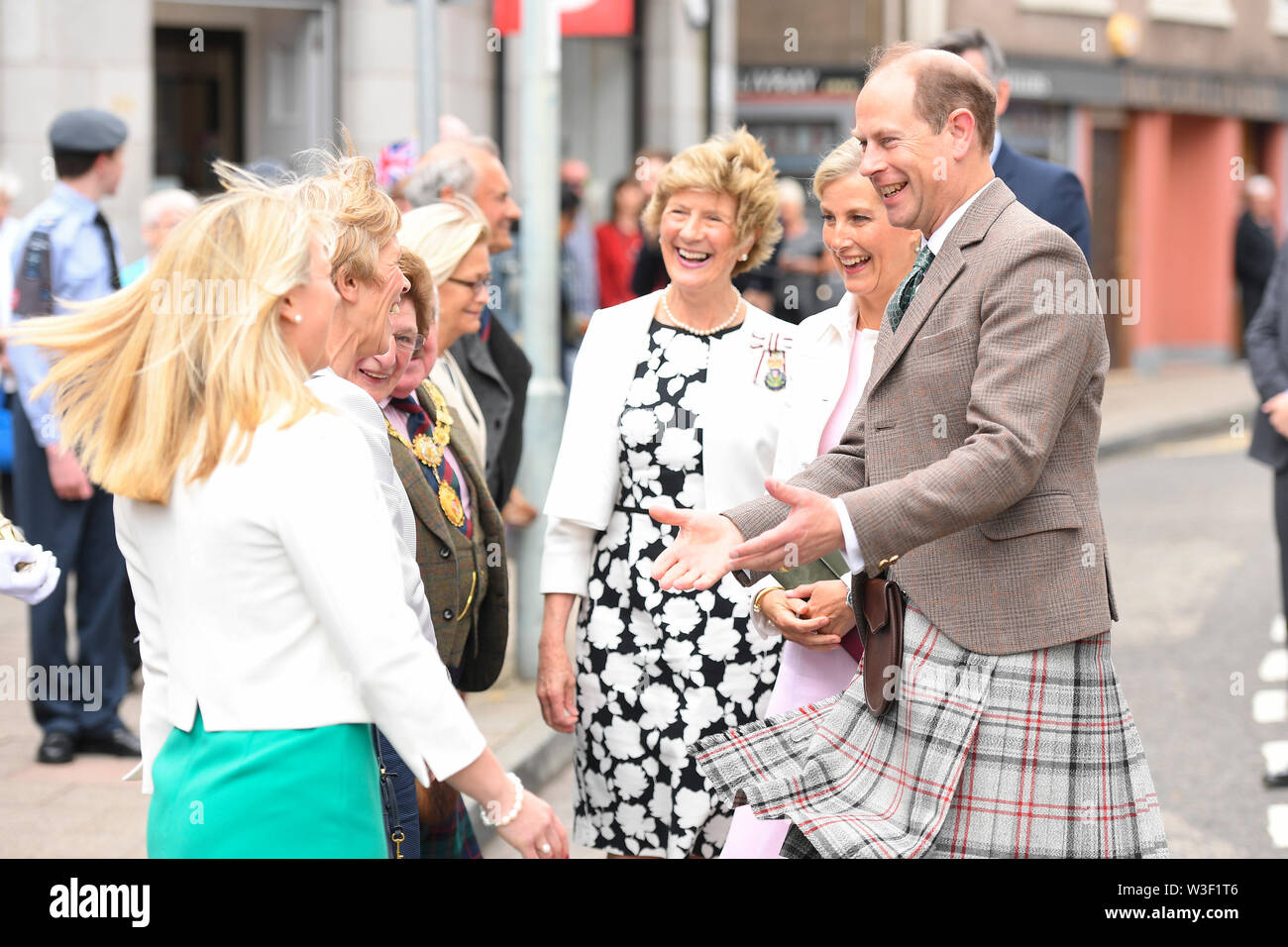 Prince Edward and Sophie the new Earl and Countess of Fofar make an ...