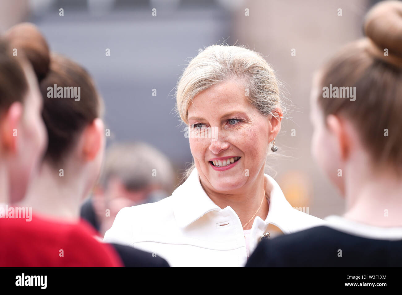 Prince Edward and Sophie the new Earl and Countess of Fofar make an ...