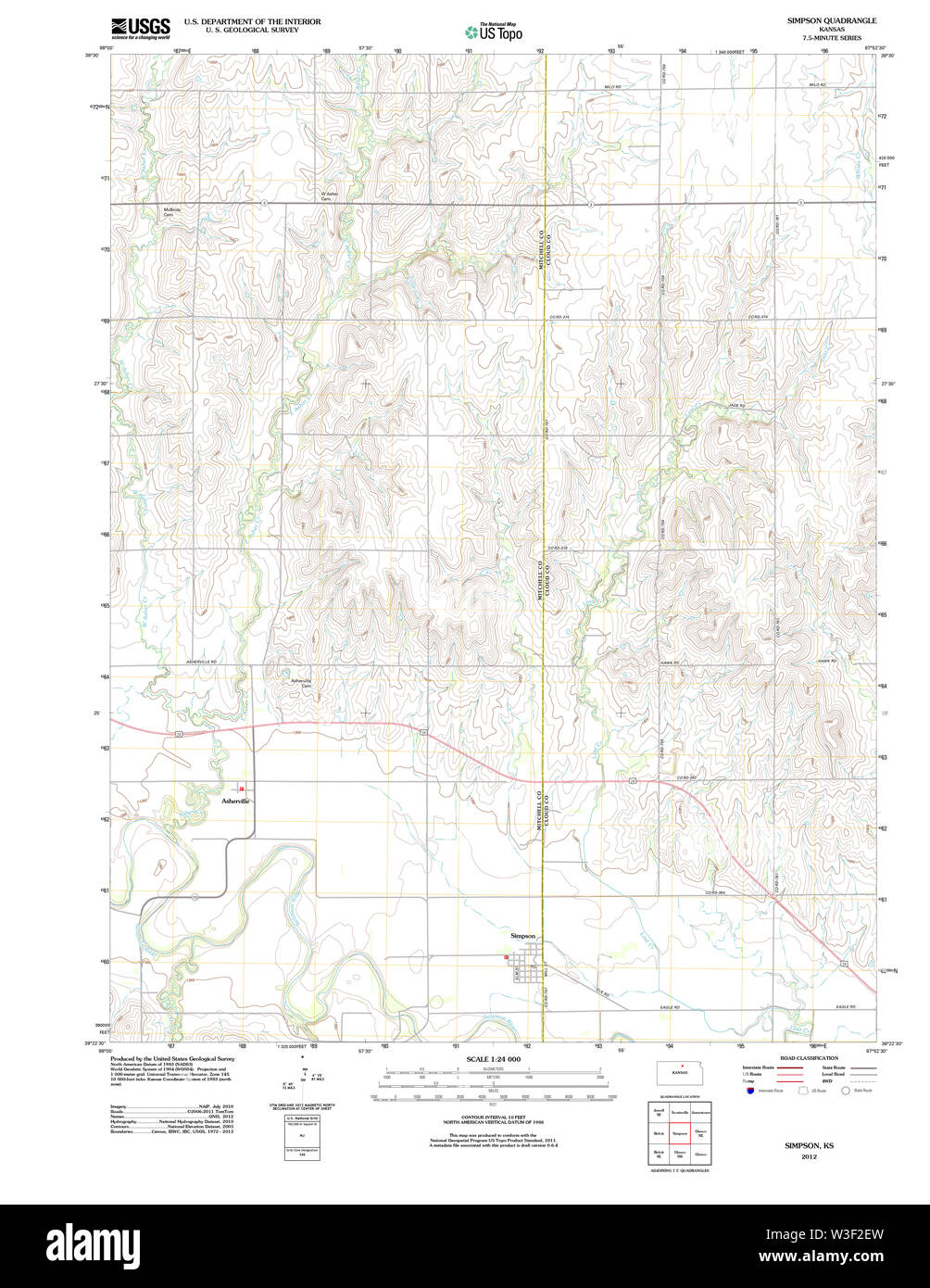 Simpson map Cut Out Stock Images & Pictures - Alamy