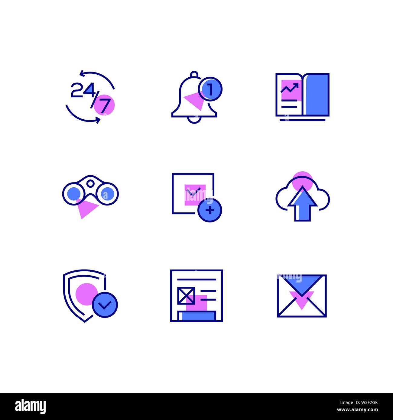 Notification management Stock Vector Images - Alamy