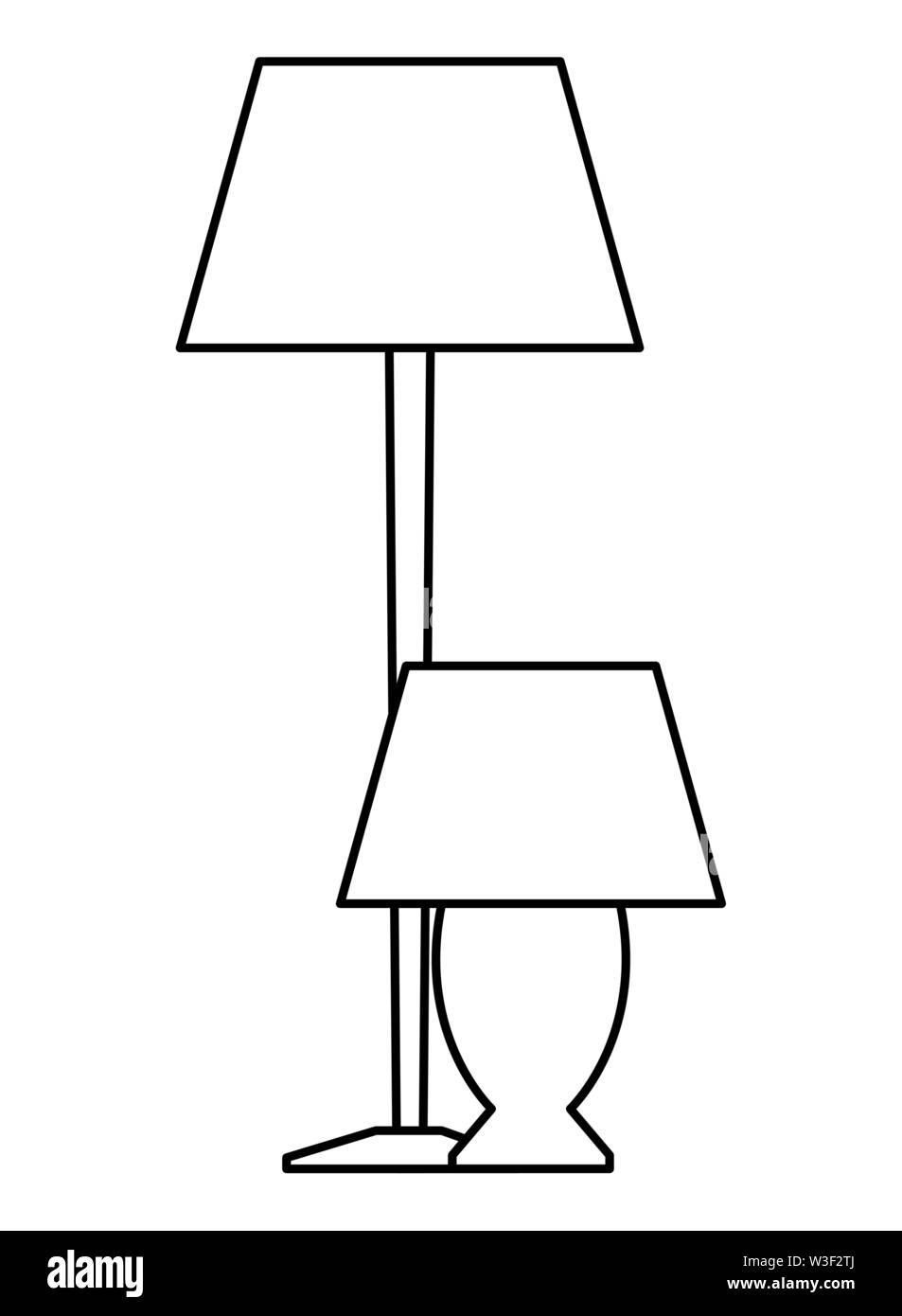 Living room in bright Cut Out Stock Images & Pictures - Alamy