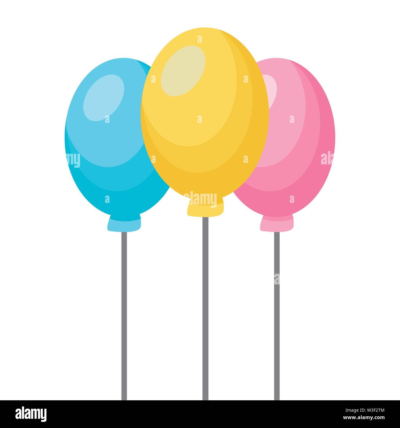 balloons decoration on white background Stock Vector Image & Art - Alamy