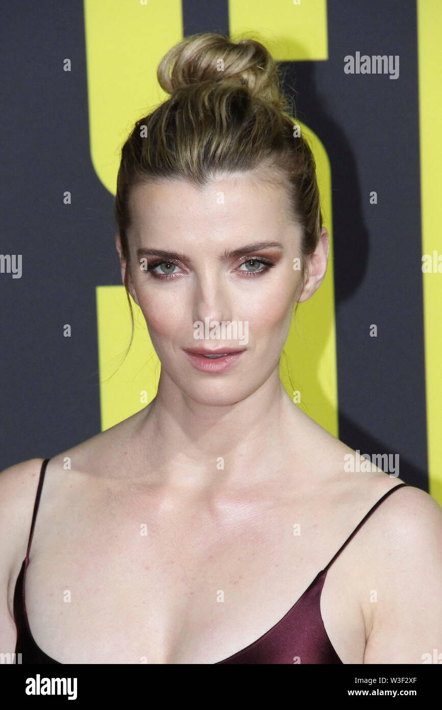 Betty Gilpin at the 20th Century Fox's World Premiere of "Stuber". Held ...