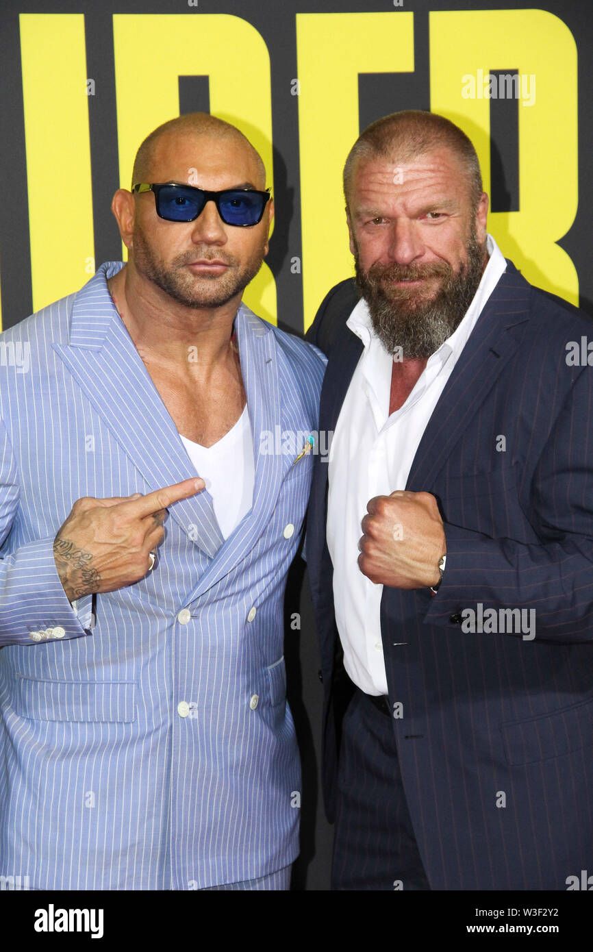 Dave Bautista and Paul ' Triple H' Levesque at the 20th Century Fox's ...