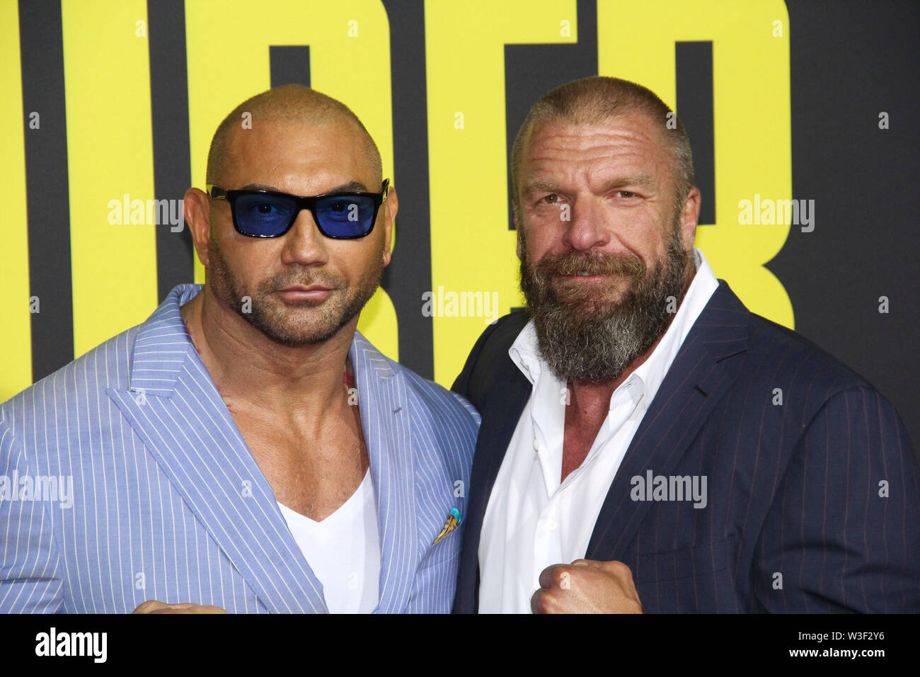 Dave Bautista and Paul ' Triple H' Levesque at the 20th Century Fox's ...