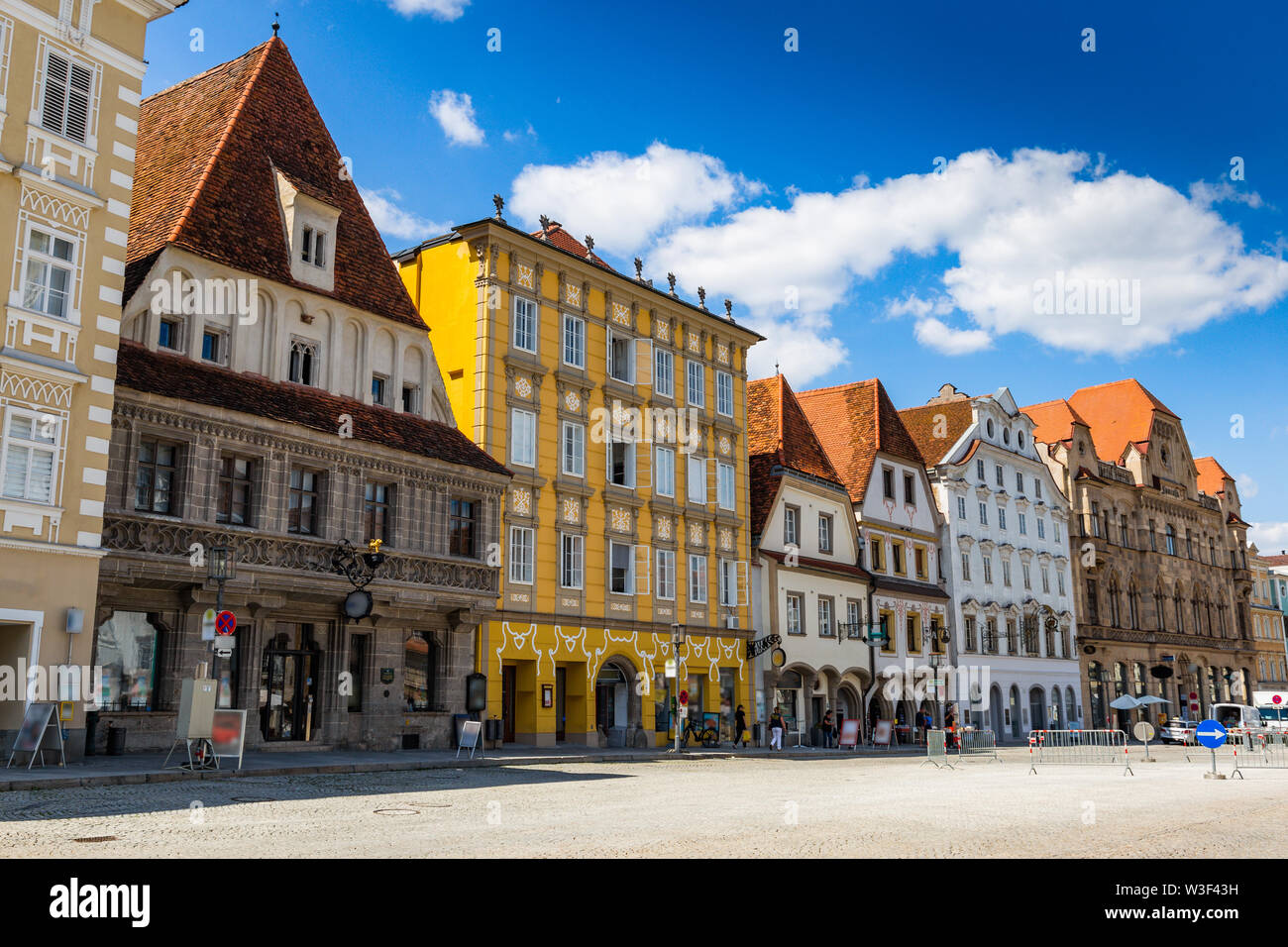 Center of Steyr - a town in Austria. Steyr and Enns rivers Stock Photo ...